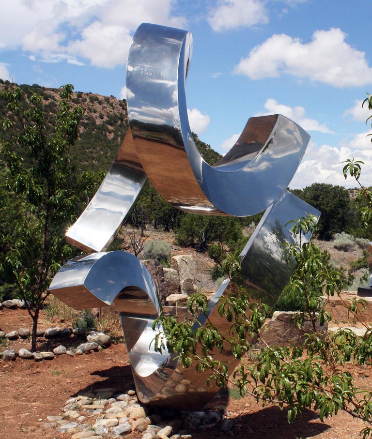 Gino Miles - "Portico" Abstract Sculpture in Stainless Steel Metal by ...