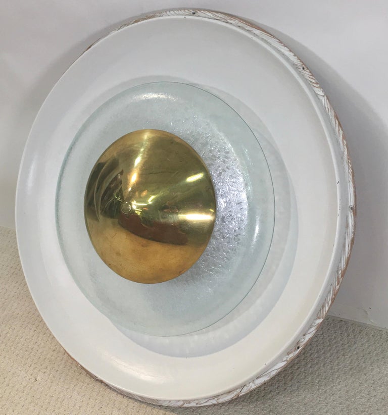 Gino Sarfatti Flush Mount from MV Augustus Ocean Liner at 1stDibs