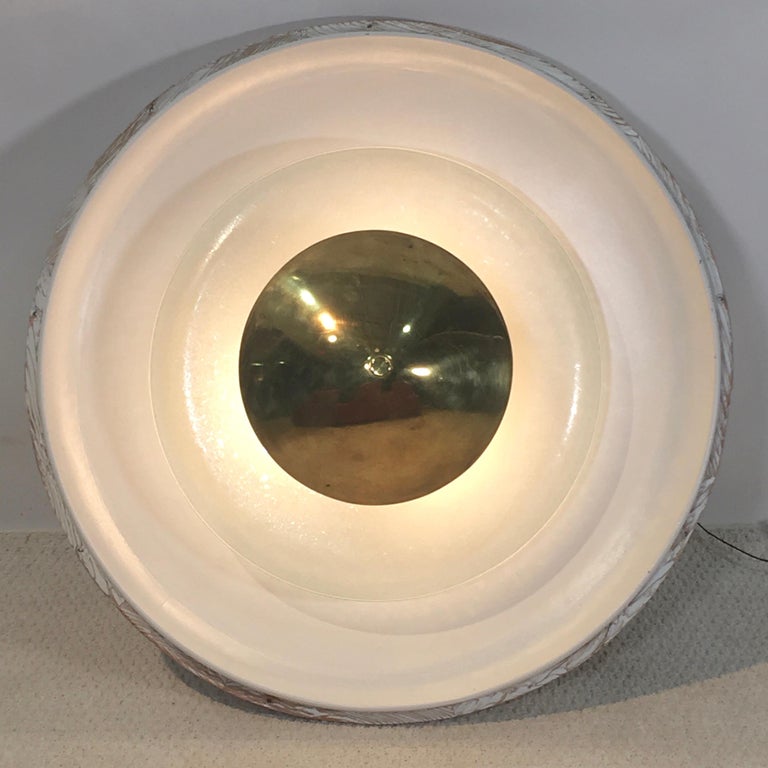 Gino Sarfatti Flush Mount from MV Augustus Ocean Liner at 1stDibs