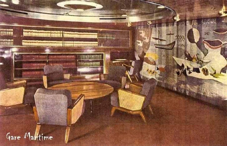 Gino Sarfatti Flush Mount from MV Augustus Ocean Liner at 1stDibs