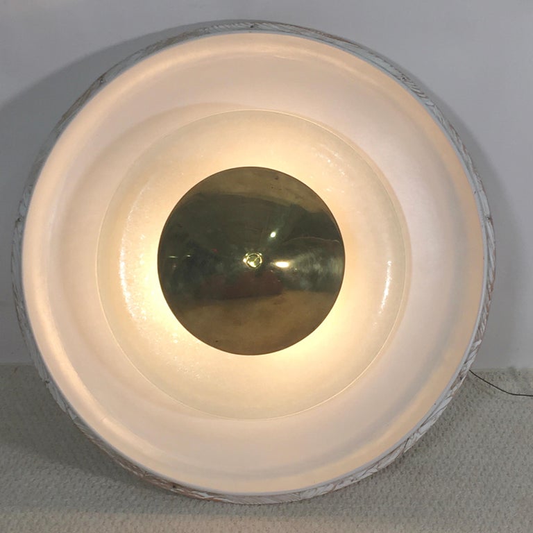 Gino Sarfatti Flush Mount from MV Augustus Ocean Liner at 1stDibs