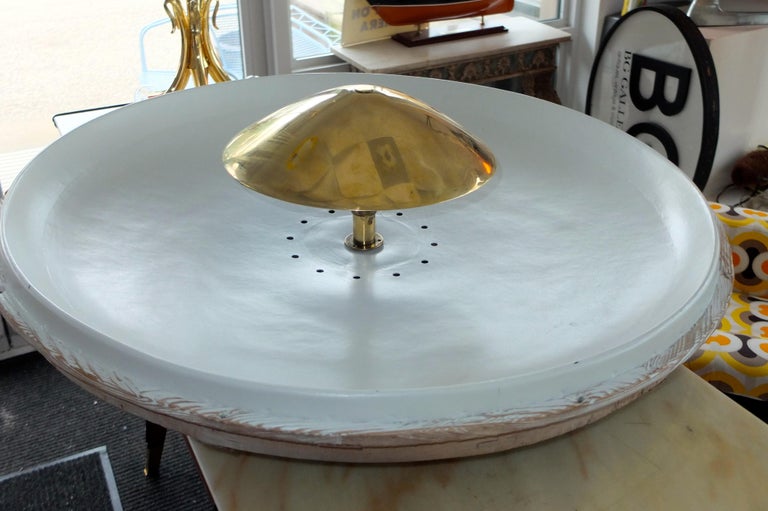 Gino Sarfatti Flush Mount from MV Augustus Ocean Liner at 1stDibs