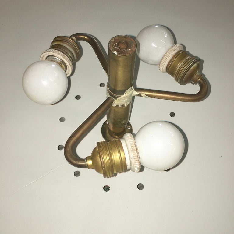 Gino Sarfatti Flush Mount from MV Augustus Ocean Liner at 1stDibs