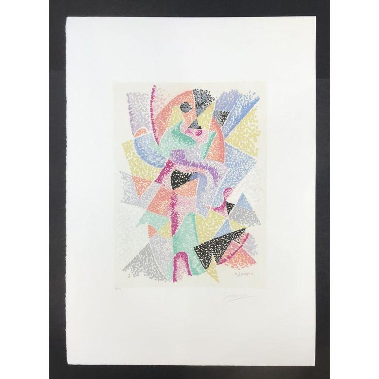 Gino Severini - Gino Severini - Arlecchino - Hand-Signed Lithography ...