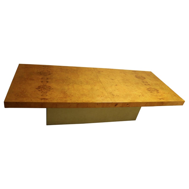 Ginormous Burl Top Conference Dining Table after Baughman For Sale at ...