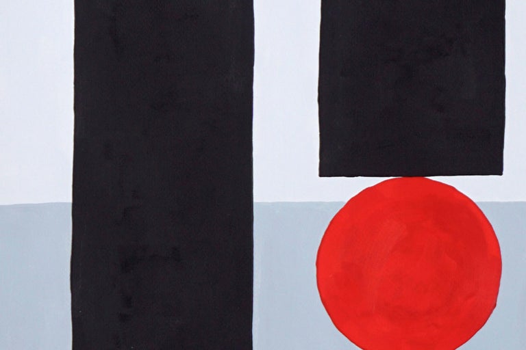 Gio Bellagio - Balance Study for Building, Grey Tones, Red Geometric ...