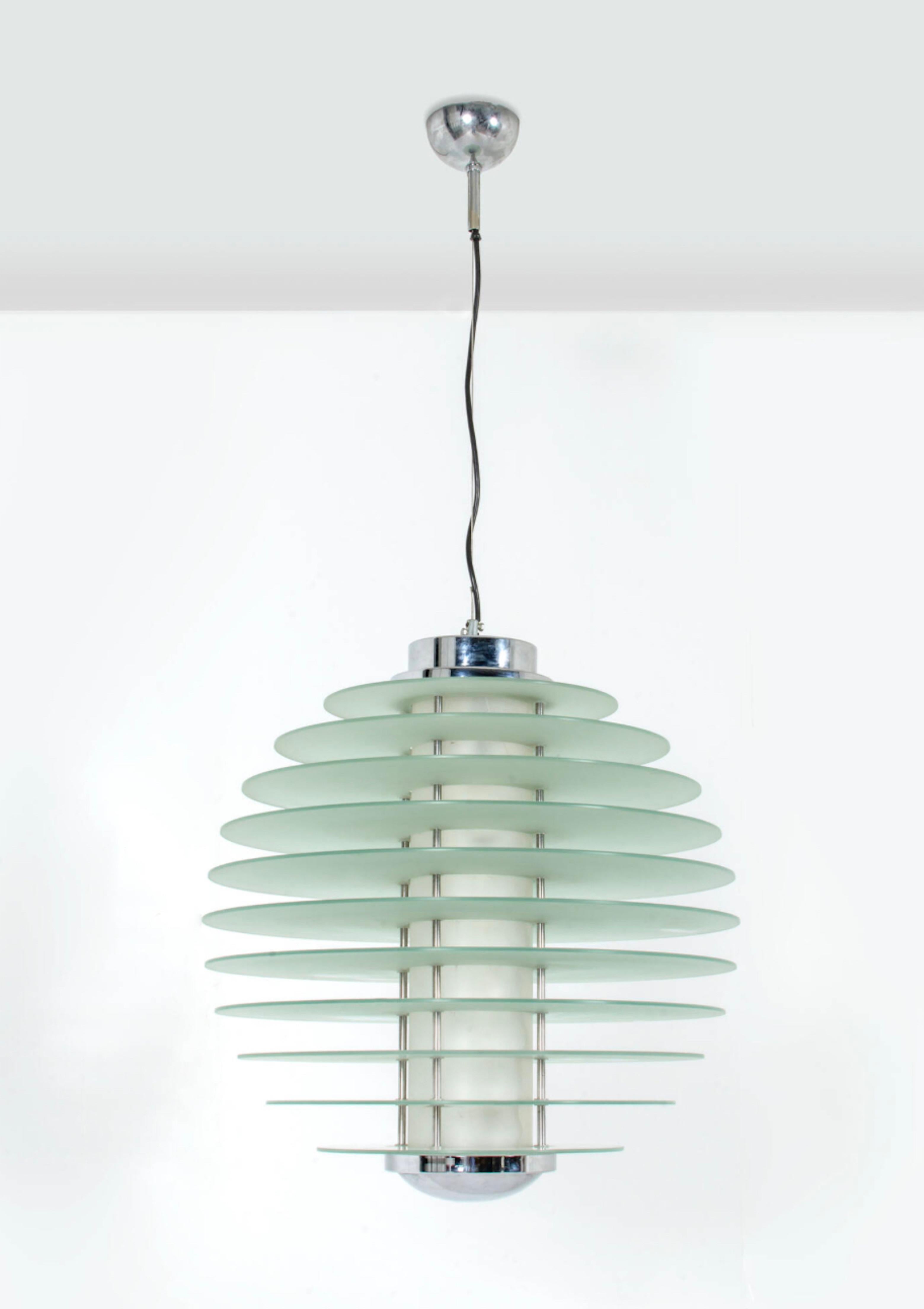 Gio Ponti 0024 Chandelier for Fontana Arte 1930s (Old Edition) For Sale ...