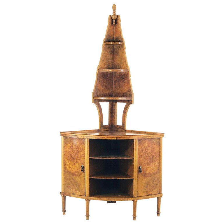 Gio Ponti Angular Cabinet Walnut Art Deco Execution Paolo Lietti, Cantù ...