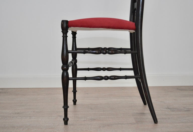 Gio Ponti Chiavarine Chiars, Maple Lucid Dark Brown Wood, Italy, 1950s ...