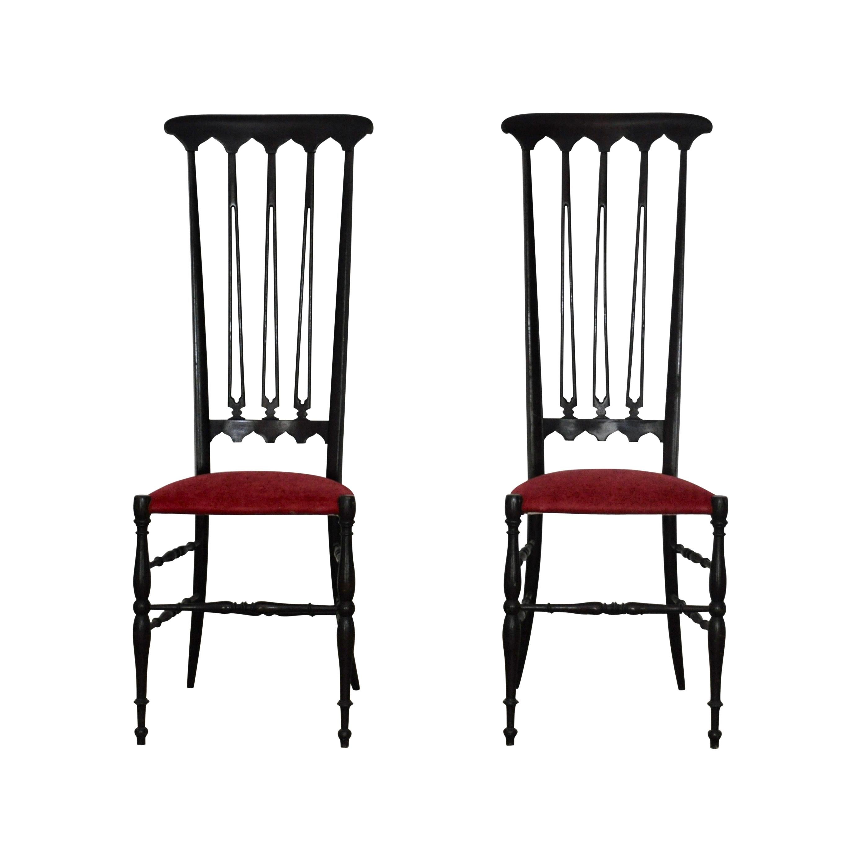 Gio Ponti Chiavarine Chiars, Maple Lucid Dark Brown Wood, Italy, 1950s ...