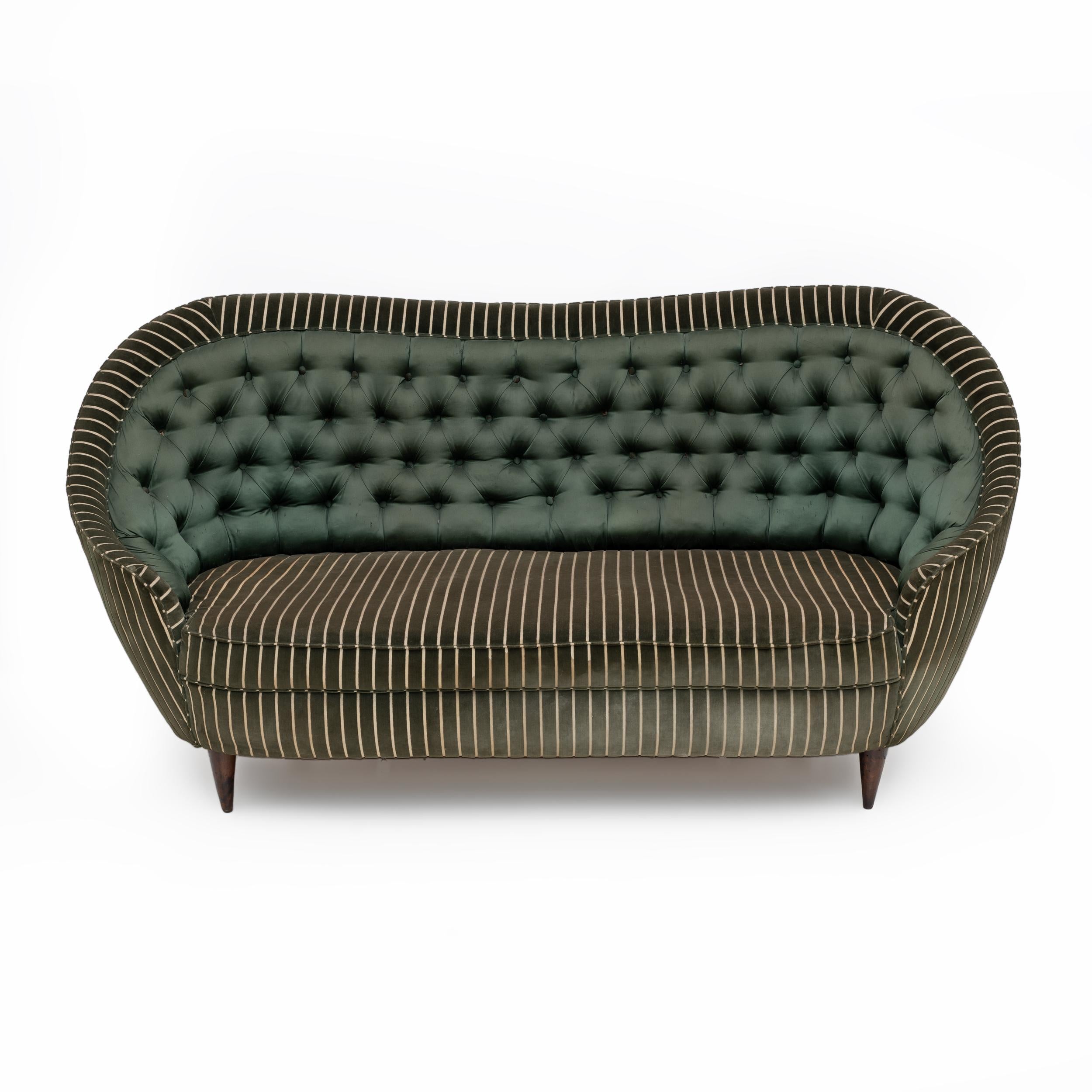 Gio Ponti Style Mid-century Modern Italian Sofa for Casa e Giardino ...