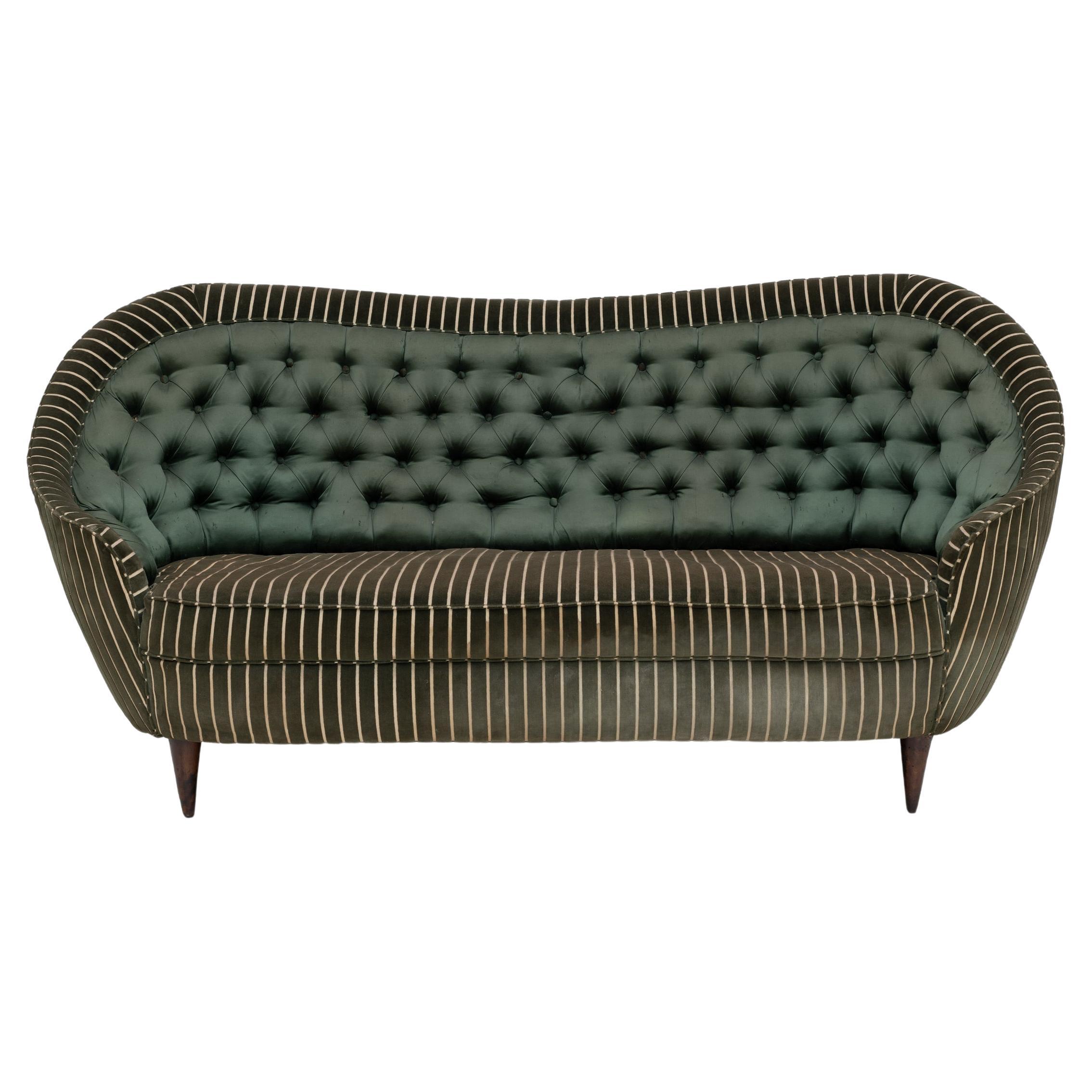 Gio Ponti Mid-century Modern Italian Sofa for Casa e Giardino, 1940s For Sale at 1stDibs