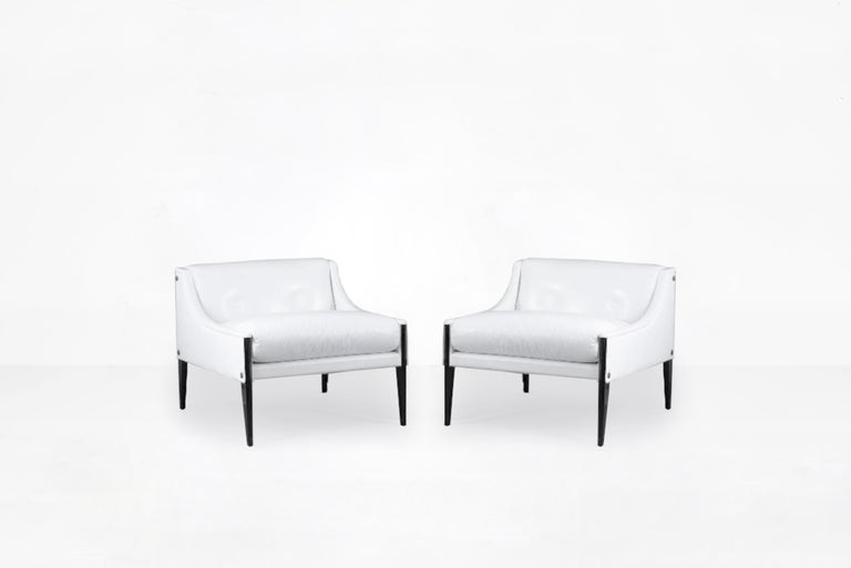 Gio Ponti Pair of Armchairs, Model 'Dezza', Italy, 1965 at 1stDibs