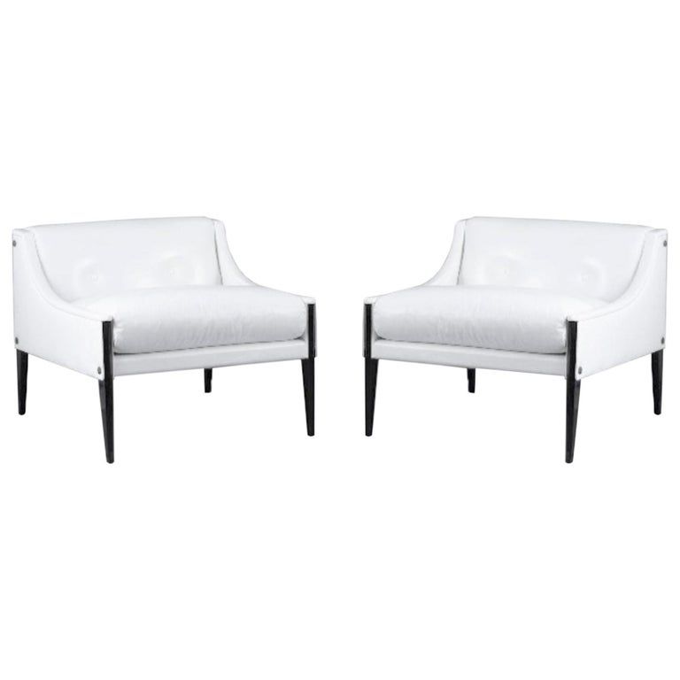 Gio Ponti Pair of Armchairs, Model 'Dezza', Italy, 1965 at 1stDibs