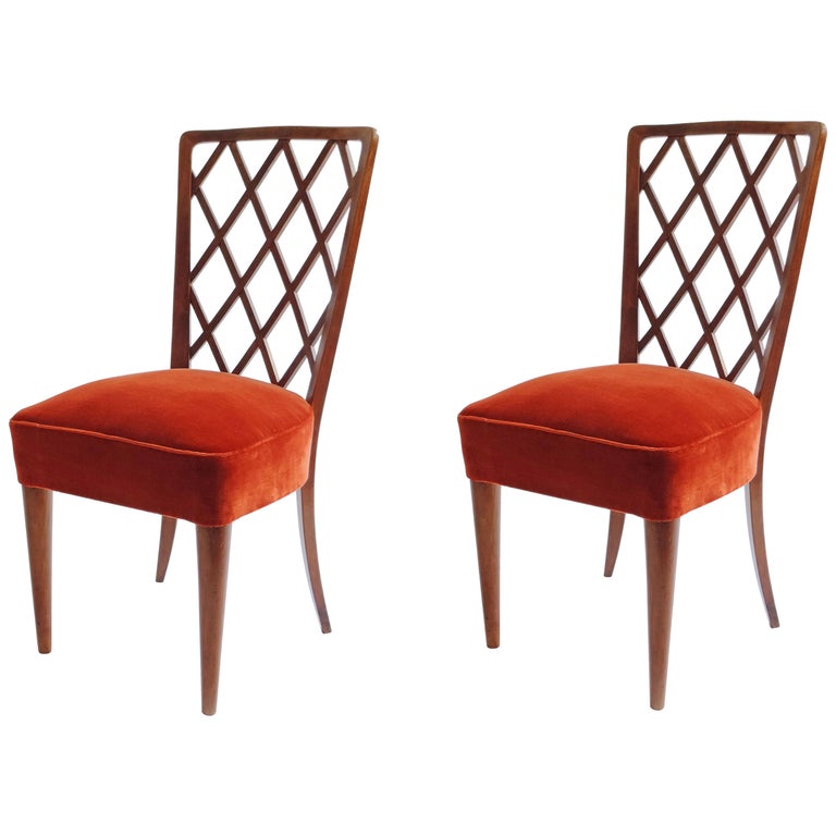 Gio Ponti Pair of Corridor Chairs, Italy, 1936 For Sale at 1stDibs