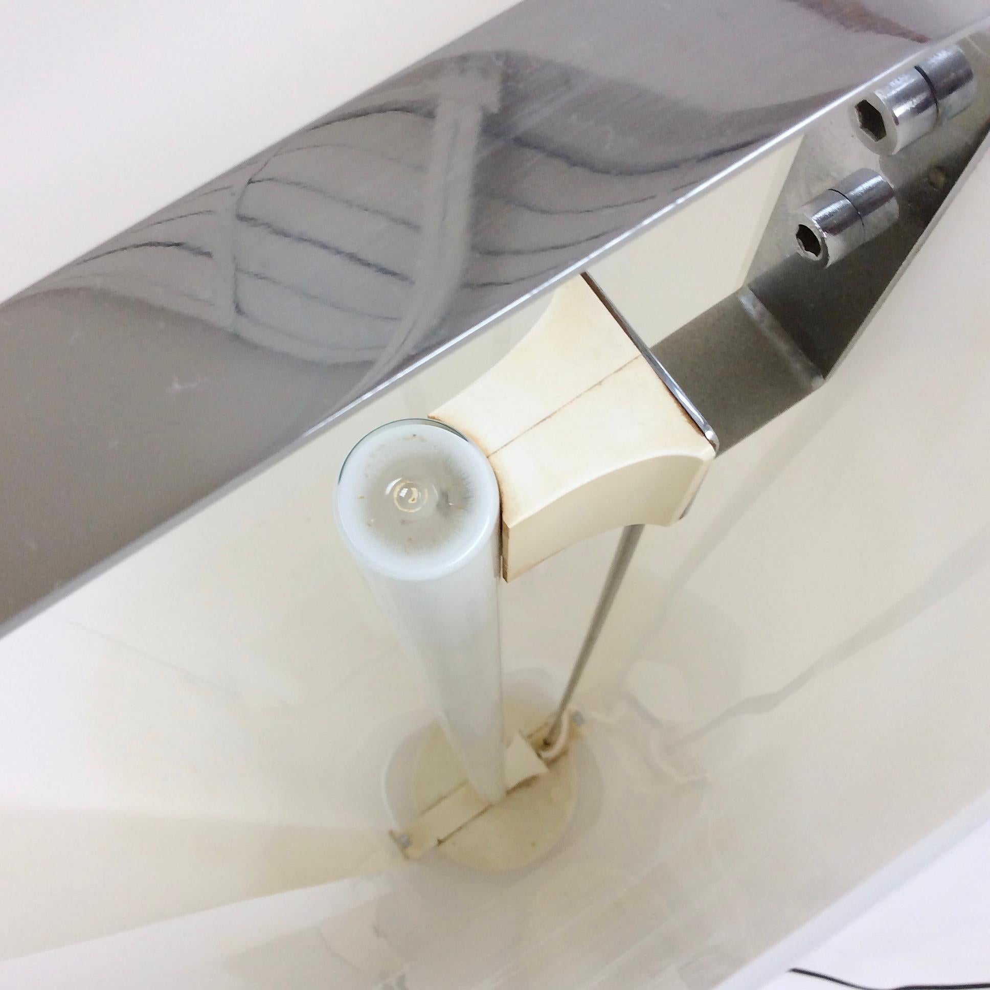 Gio Ponti Rare Polsino Floor Lamp for Guzzini, circa 1967, Italy at 1stDibs