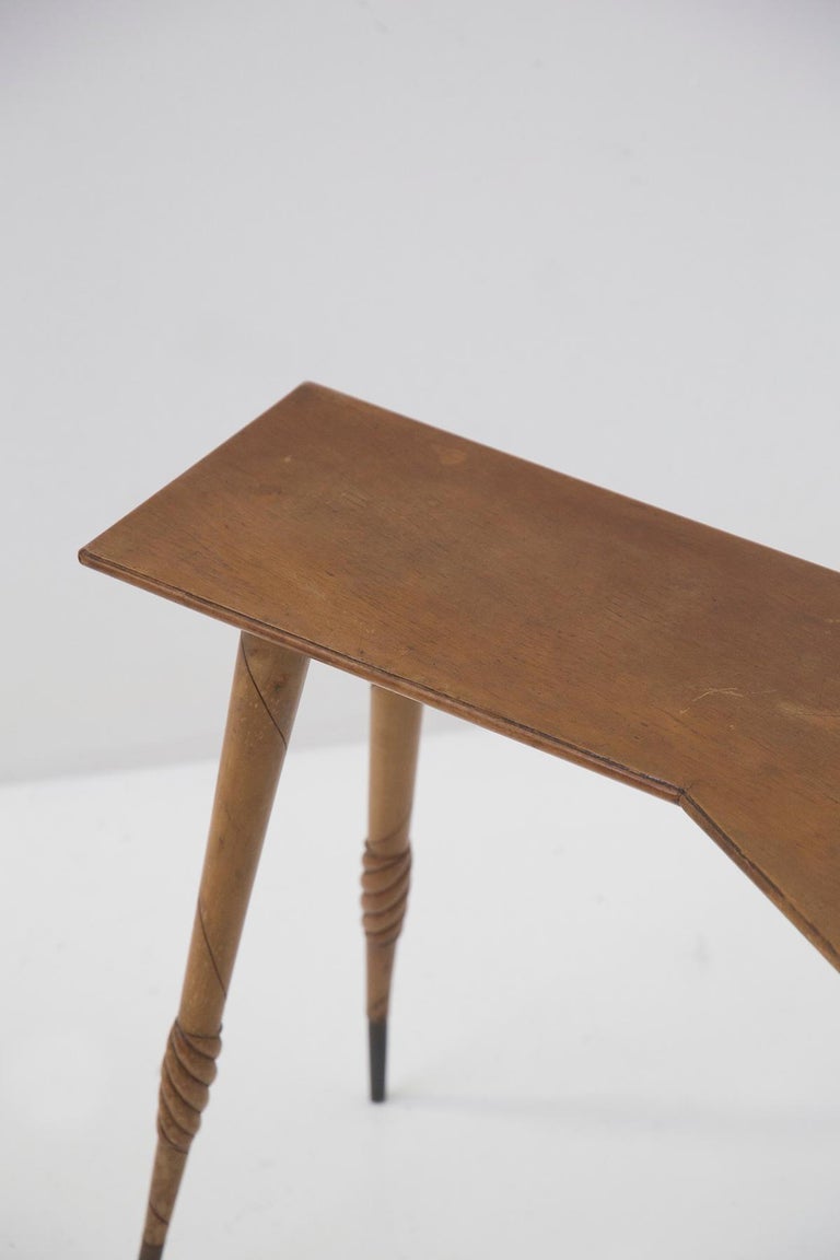 Gio Ponti Rare Wooden Coffee Table 'Attr.' For Sale at 1stDibs