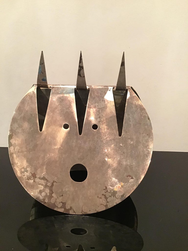 Gio Ponti “Sabattini “ La luna Strega Silver Metal 1978 Italy For Sale ...