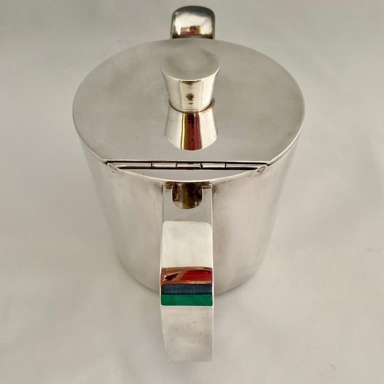 Gio Ponti Silver Plated Alpaca Coffee Pot for Krupp, 1930s-1950s at 1stDibs