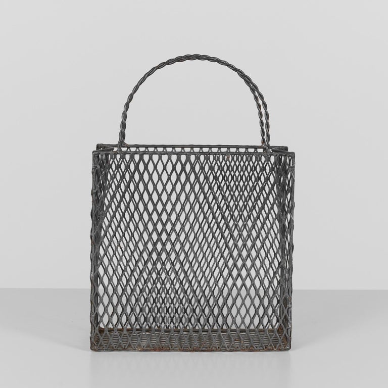 Gio Ponti Style Expanded Metal Shopping Bag For Sale at 1stDibs