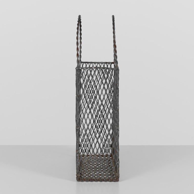 Gio Ponti Style Expanded Metal Shopping Bag For Sale at 1stDibs