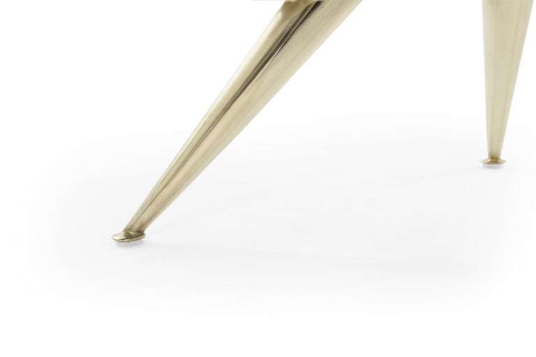 Gio Ponti Style Sputnik Stools in Shearling at 1stDibs