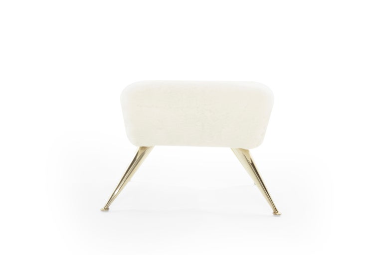 Gio Ponti Style Sputnik Stools in Shearling at 1stDibs