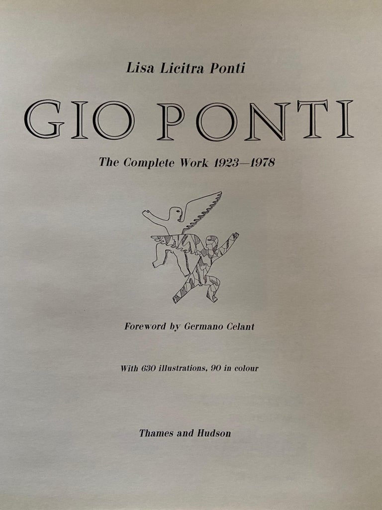 "Gio Ponti, The Complete Work 1923-1978" hardback book, 1990, Thames ...