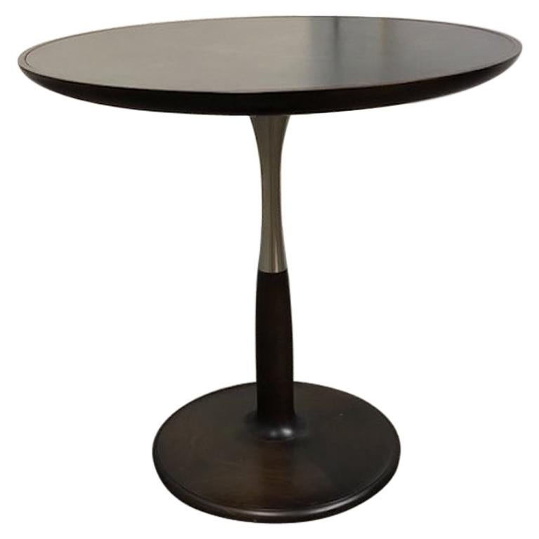 Giorgetti Chi Wing Lo Oti Roun Walnut Side Table For Sale at 1stDibs