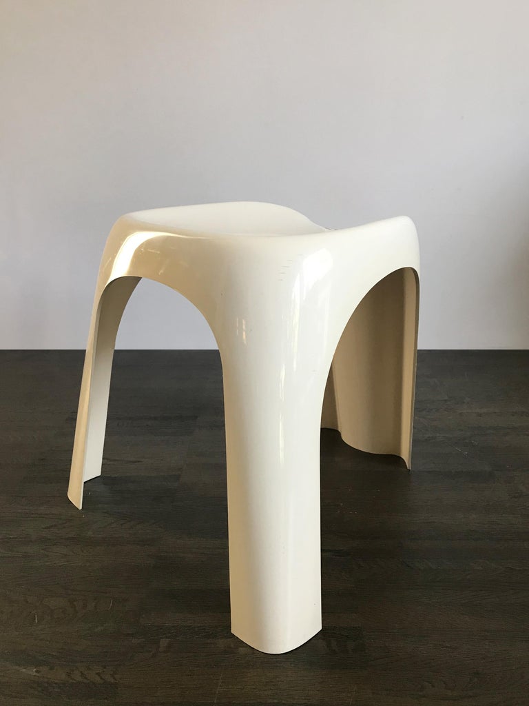 Giorgina Castiglioni Italian Stackable Plastic Stools “Stucki” for ...