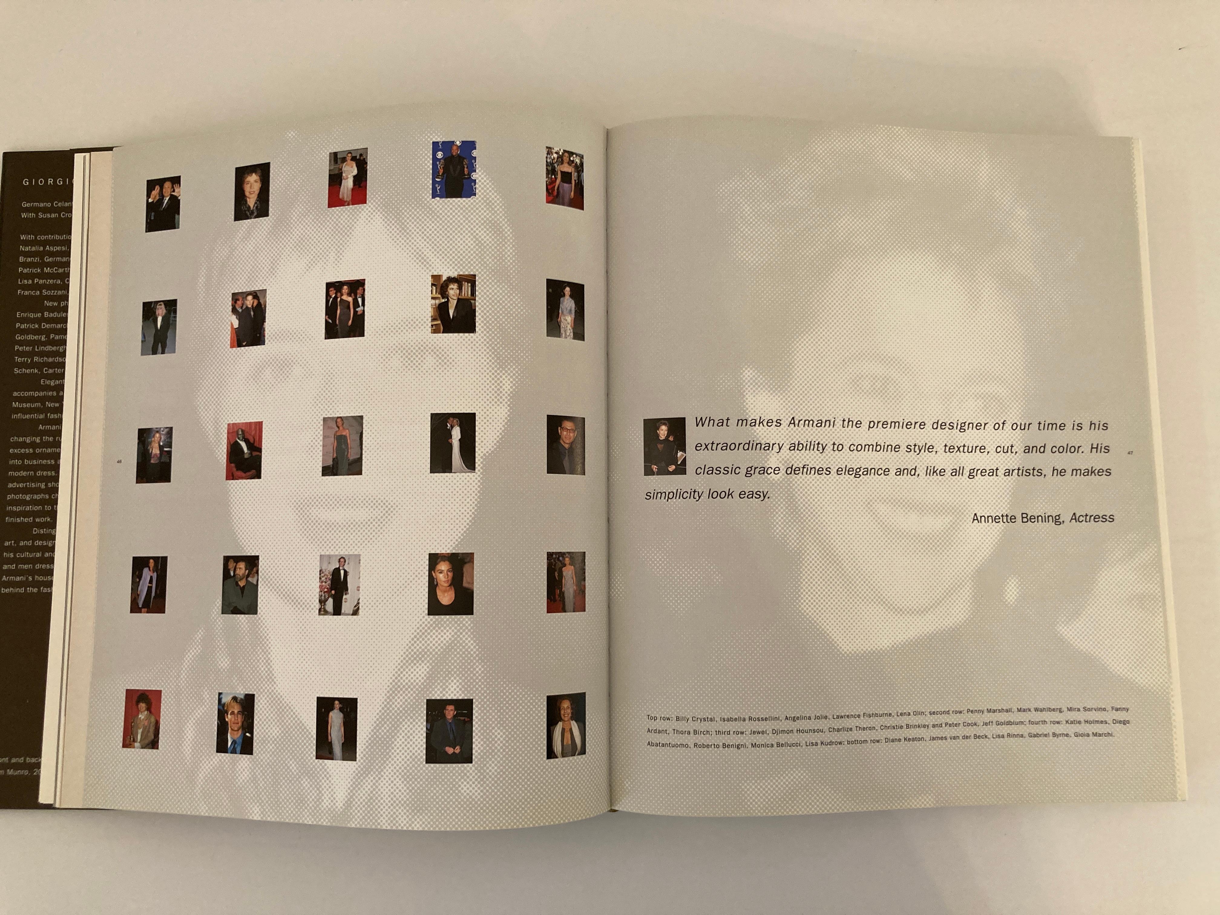 Giorgio Armani Photography Fashion Collection 2000 Hardcover Table Book ...
