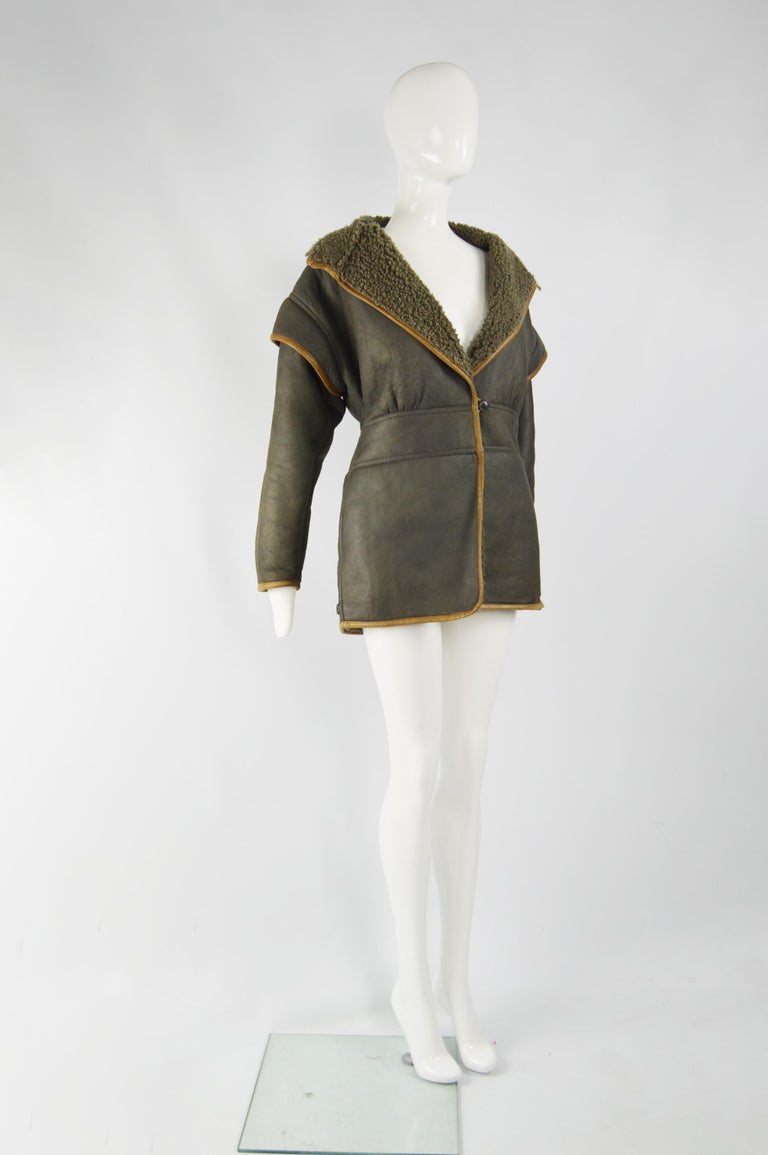Giorgio Armani Vintage Sheepskin Shearling Coat, c. 1984 For Sale at ...