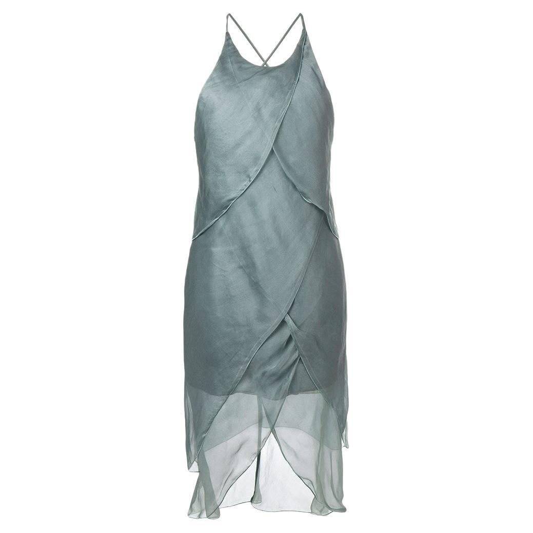 1990s Giorgio Armani Size 6 Raspberry Pink Fuchsia Vintage Silk Slip ...