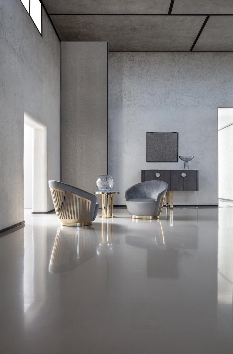Giorgio Collection Bar Upholstered with Marble Top For Sale at 1stDibs