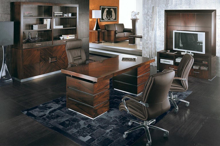 Giorgio Collection Brazilian Rosewood Desk in Satin Finish For Sale at ...
