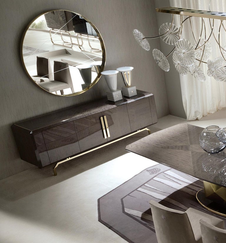 Giorgio Collection 'Infinity' Italian Makore Mahogany Buffet Sideboard ...