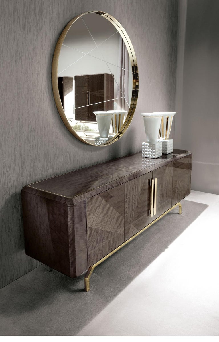 Giorgio Collection 'Infinity' Italian Makore Mahogany Buffet Sideboard ...