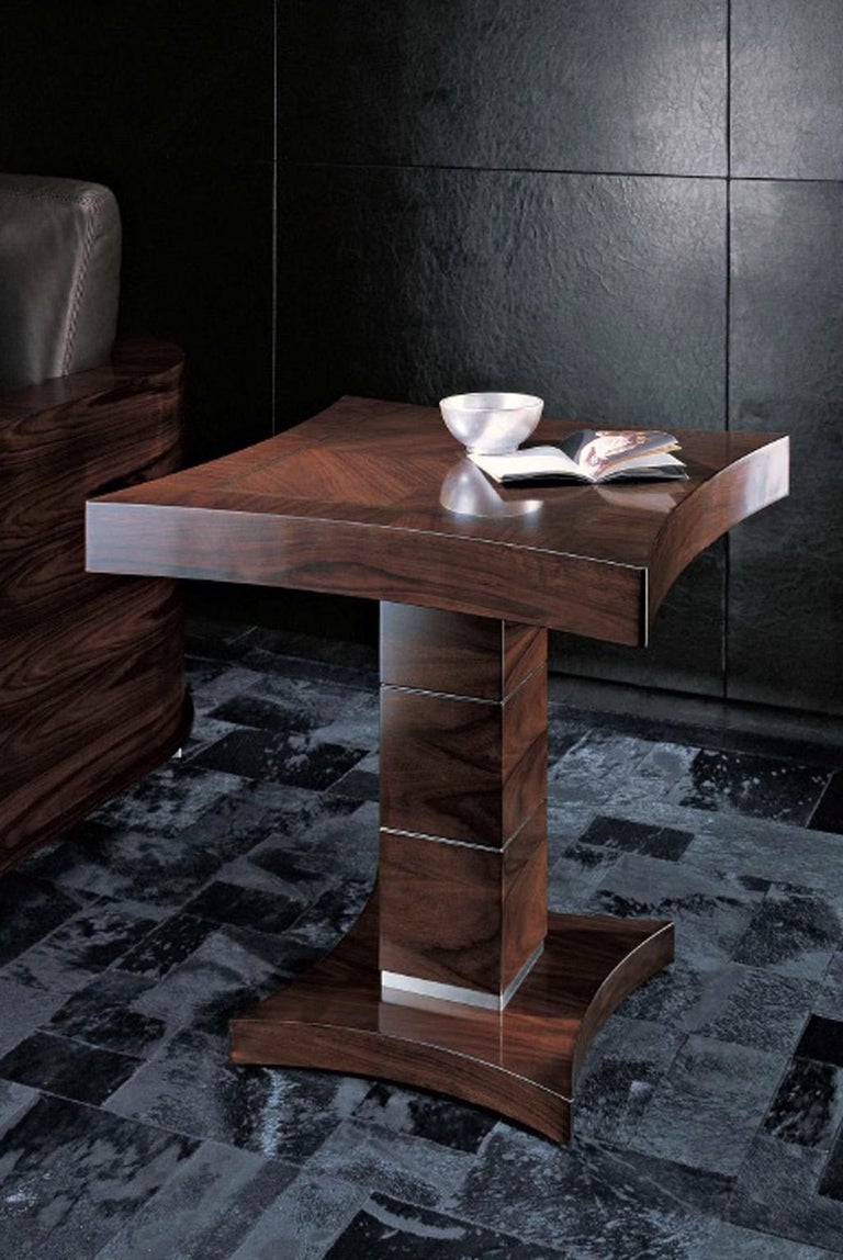 Giorgio Collection Paradiso Sofa 3 Brazilian Rosewood Beige Suede Satin ...