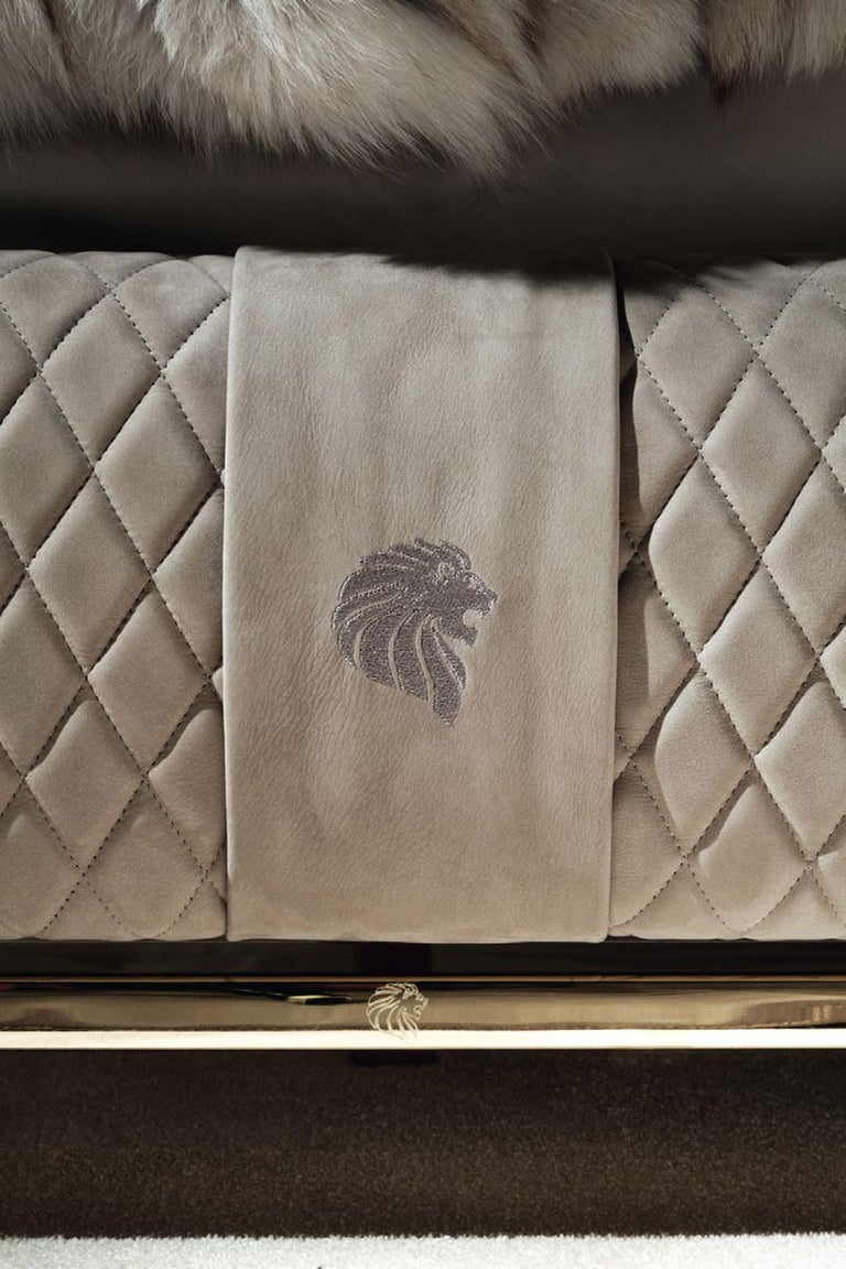 Giorgio infinity Upholstered King Size Bed Pleated Quilted Velvet ...