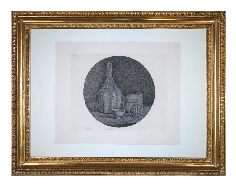 Giorgio Morandi - Still Life with Bottle and Three Objects- Original ...