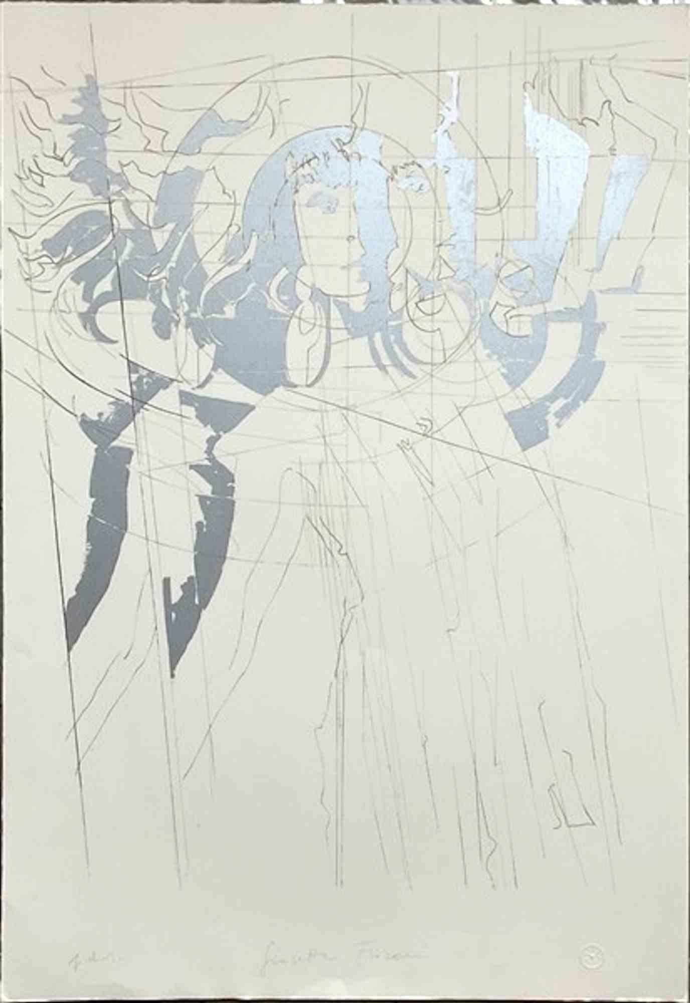 Giosetta Fioroni - Omaira - Screen Print by Giosetta Fioroni - Late ...