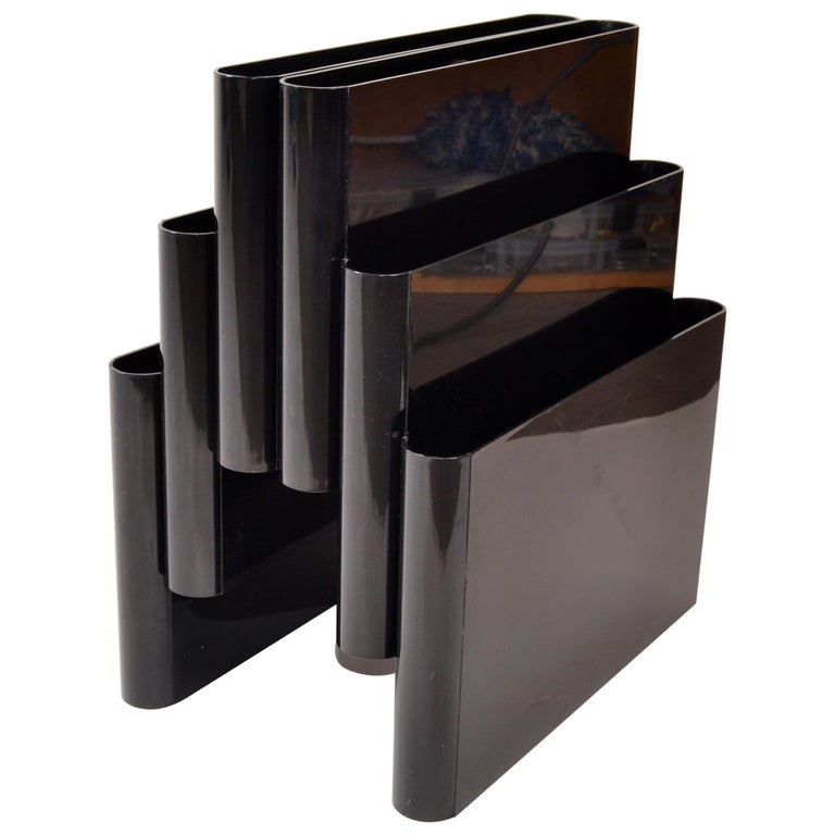 Giotto Stoppino by Kartell Italy Mid-Century Modern Black Plastic ...