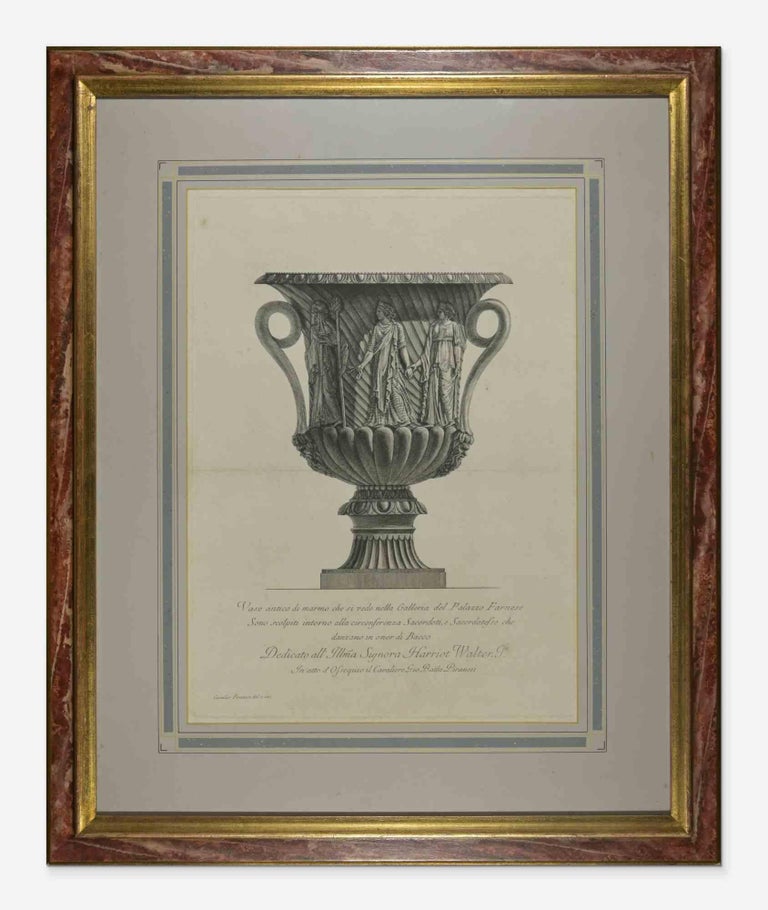 Giovan Battista Piranesi - Vaso Antico della Galleria Farnese ...