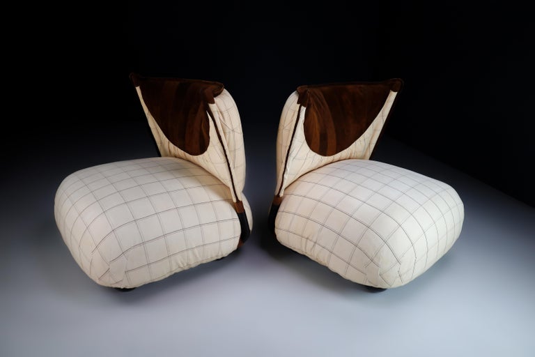 Giovannetti "Le Bugie" Lounge Chairs by Alessandro Becchi, Italy 1972 ...