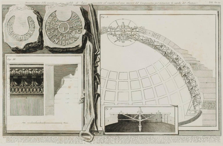 Giovanni Battista Piranesi - Internal Construction of the Dome of the ...