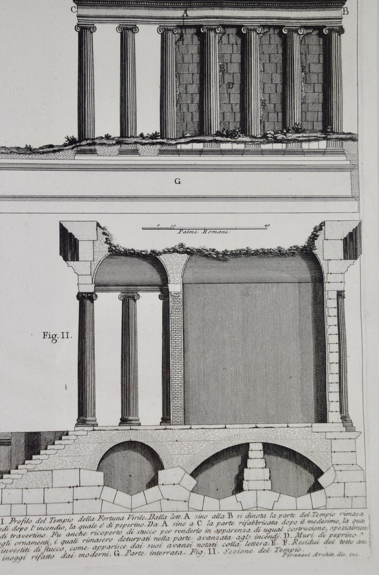 Giovanni Battista Piranesi - Pair of Piranesi Etchings of Ancient Roman ...