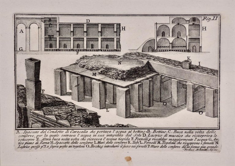 Giovanni Battista Piranesi - The Aqueduct of Caracalla in Rome: A ...