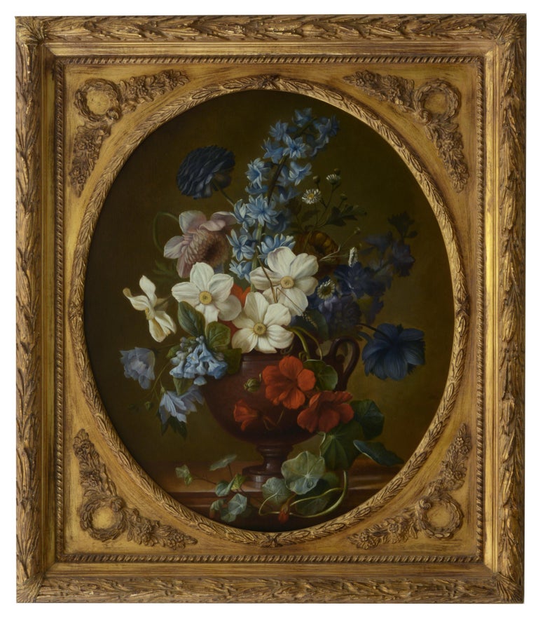 Giovanni Bonetti - FLOWERS - Italian still life oil on canvas painting ...