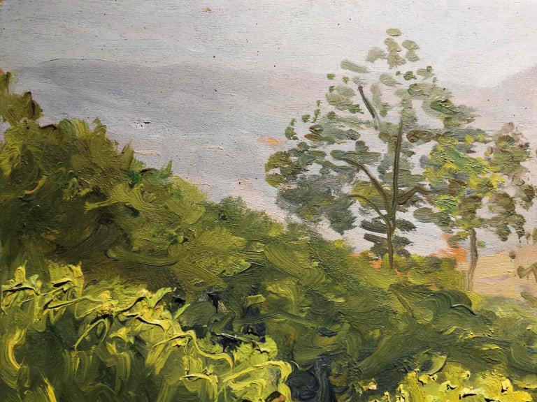 Giovanni Colacicchi - Signed Giovanni Colacicchi Landscape painting ...