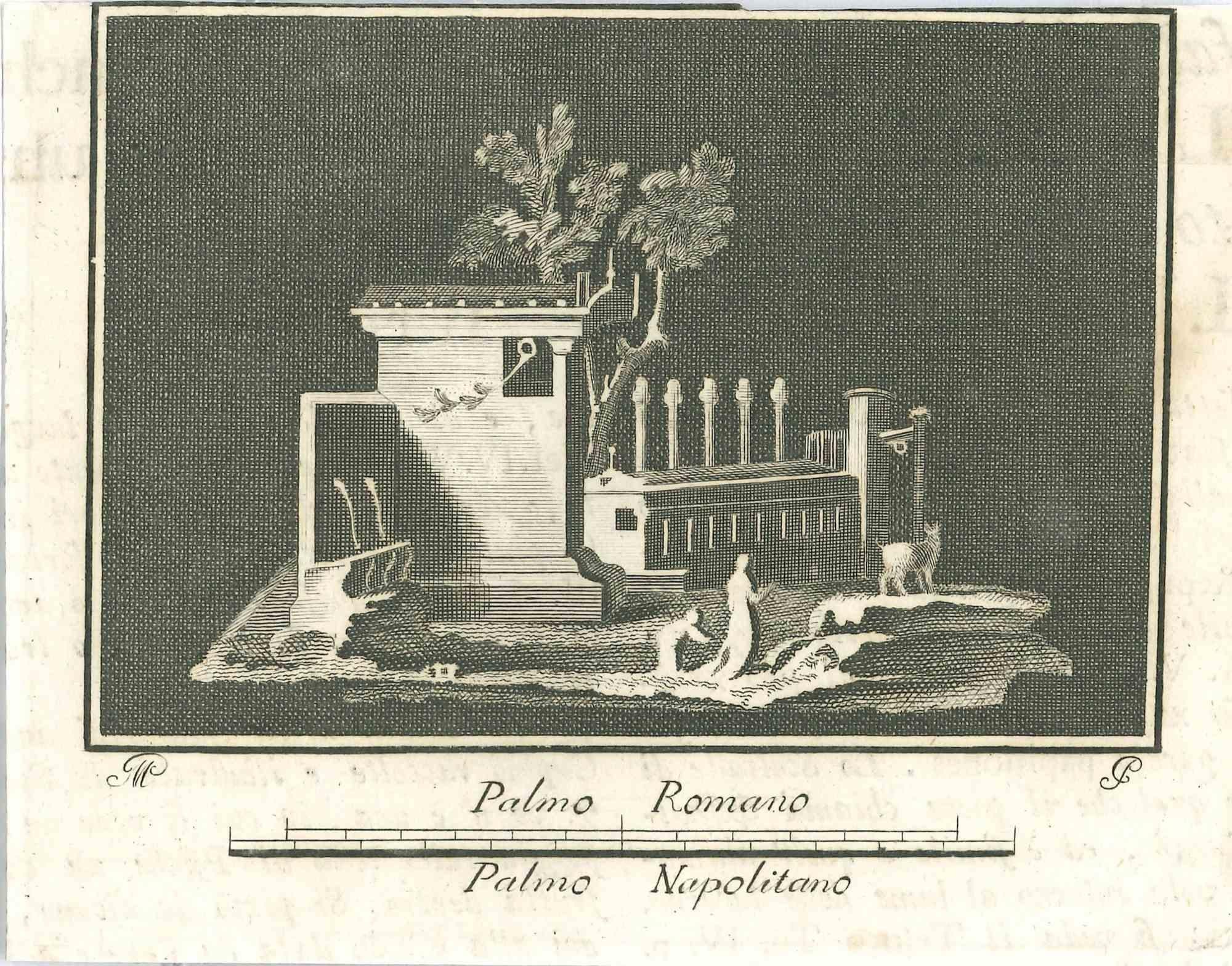 Giovanni Elia Morghen - Ancient Roman Scene - Etching - 18th Century ...